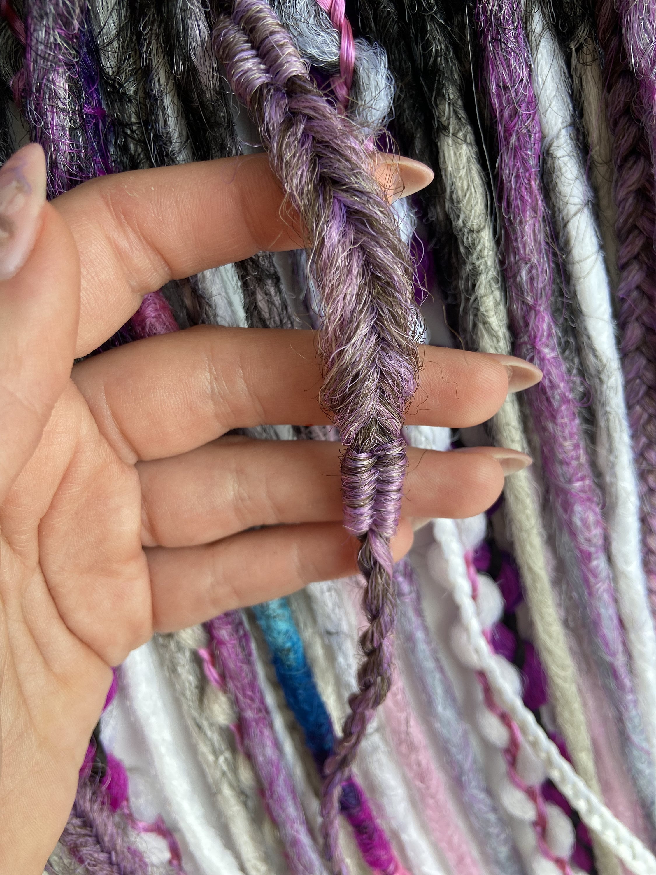 Hippie Dreads Mix of Full Set Dreadlocks Burning Man - Etsy