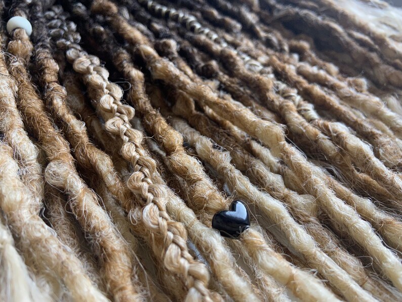 Boho Textured Dreadlocks, Ombre Dreads, Dreadlock Extension, DE Dreads ...