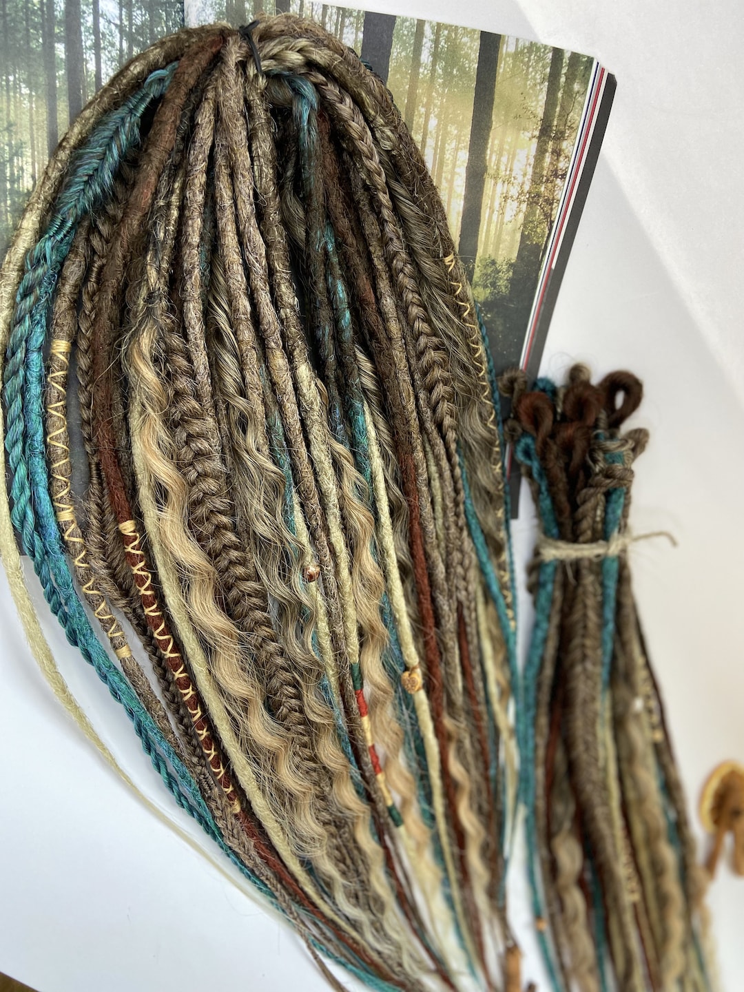 Norwegian Bohemian Set of Dreads, Hair Accessories, Dreads Extensions ...