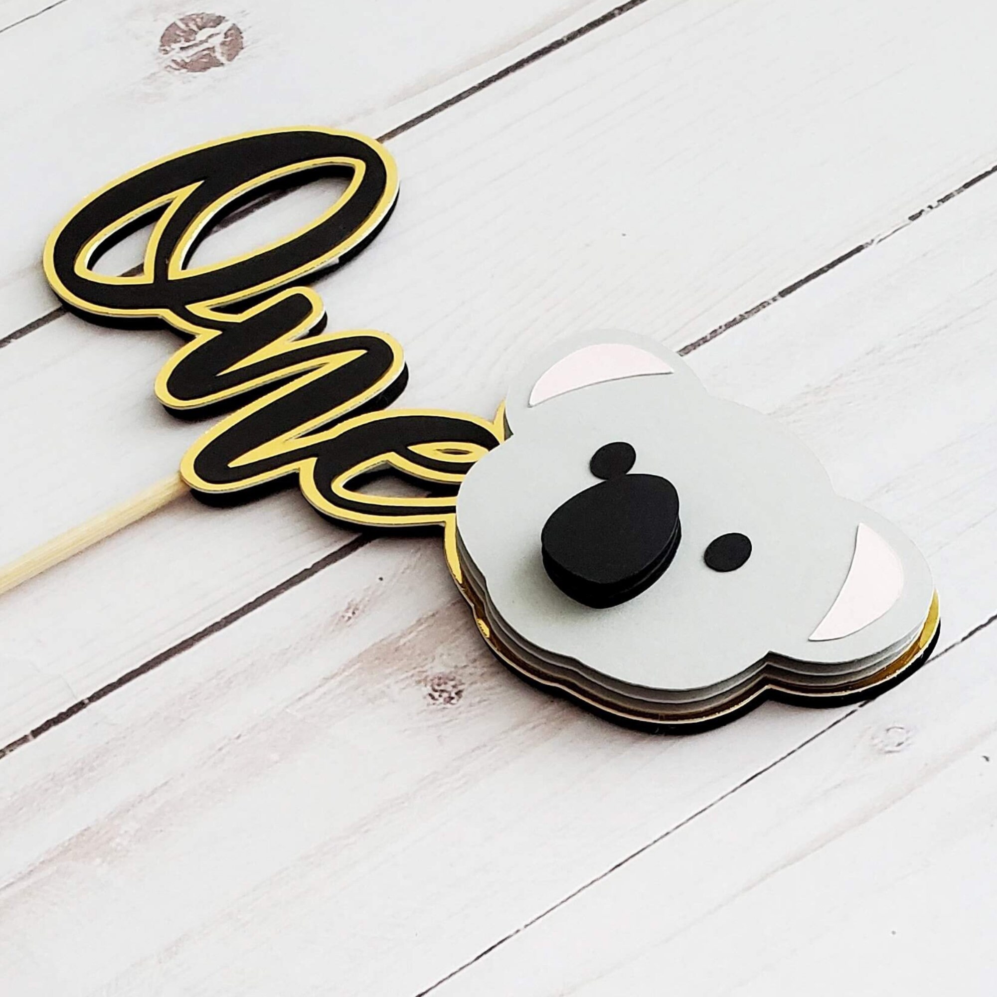 Koala Cake Topper, Koala Smash Cake Topper, Woodland Cake Topper, First ...