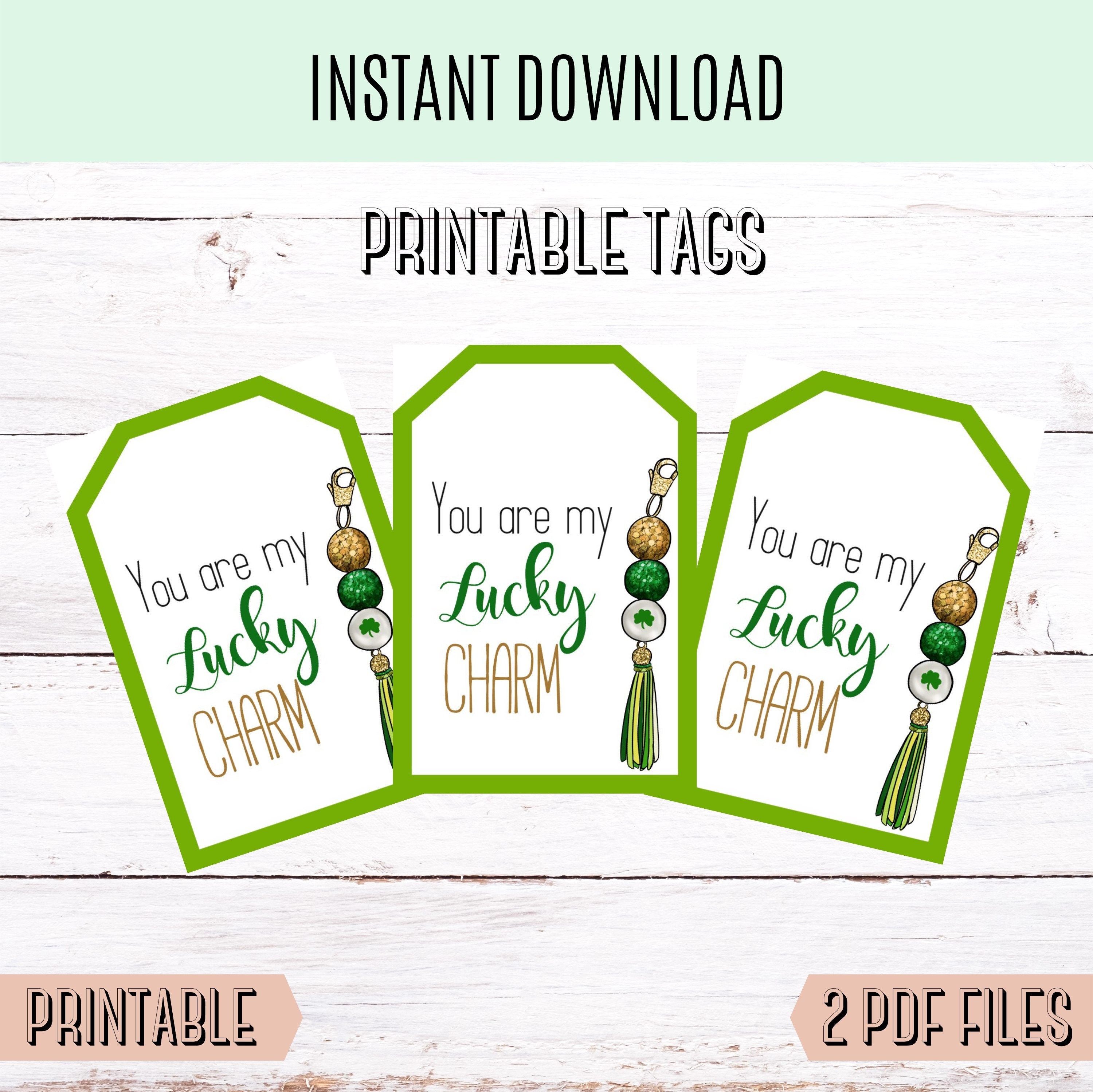 You Are My Lucky Charm Tags St. Patrick's Day Printable | Etsy