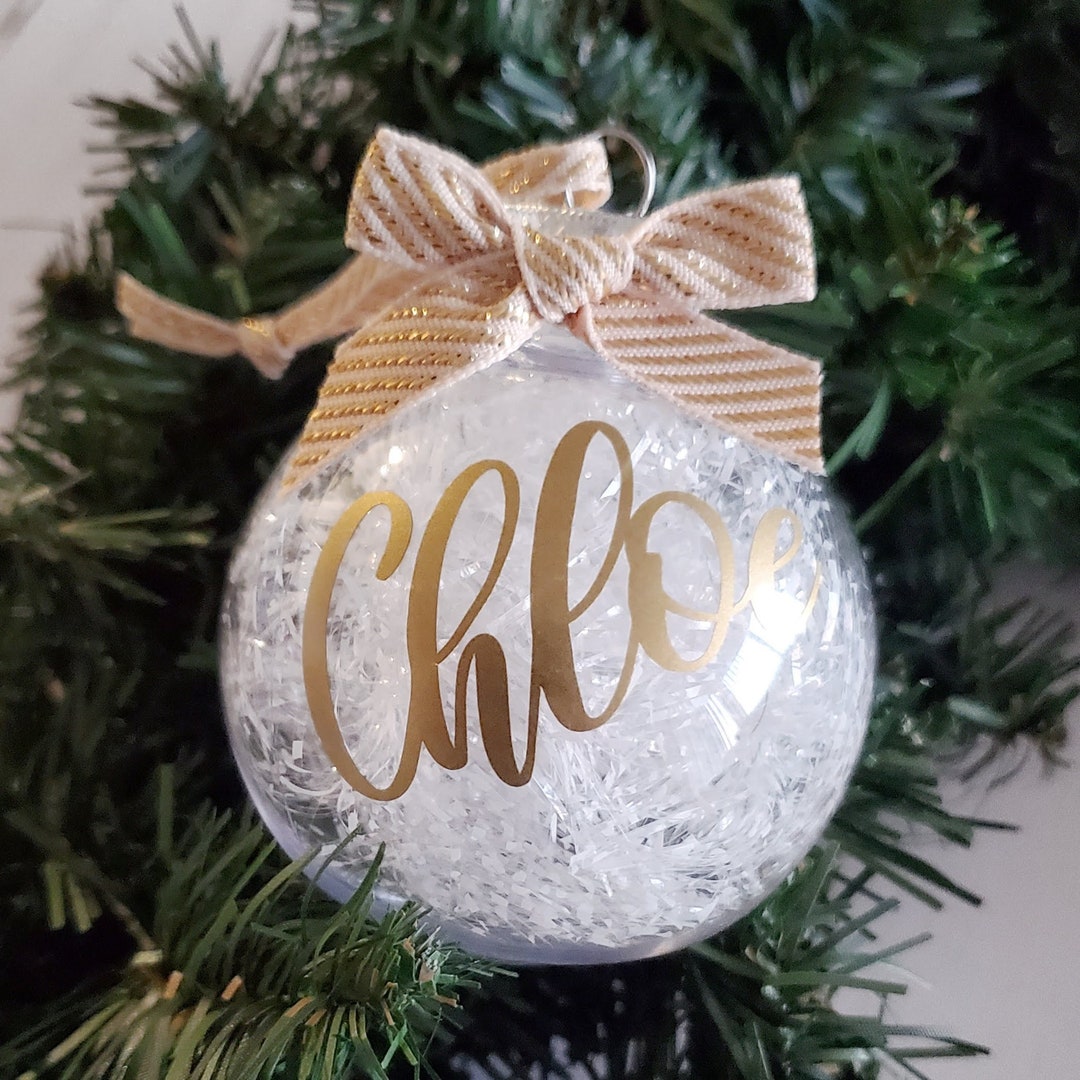 Personalized Christmas Ball Ornament, Custom Christmas Ornaments ...