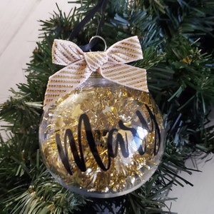 Personalized Christmas Ball Ornament, Custom Christmas Ornaments ...