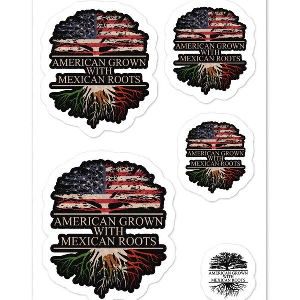 American Grown With Mexican Roots Sticker Transparent Background ...