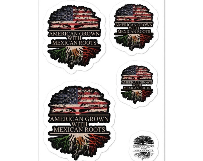 American Grown With Mexican Roots Sticker Transparent - Etsy