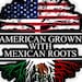 American Grown With Mexican Roots Sticker Round Waterproof, Mexican ...