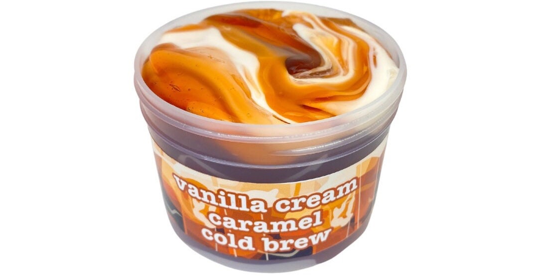 Vanilla Cream Caramel Cold Brew Slime Diy Slime Coffee Slime Thick and ...