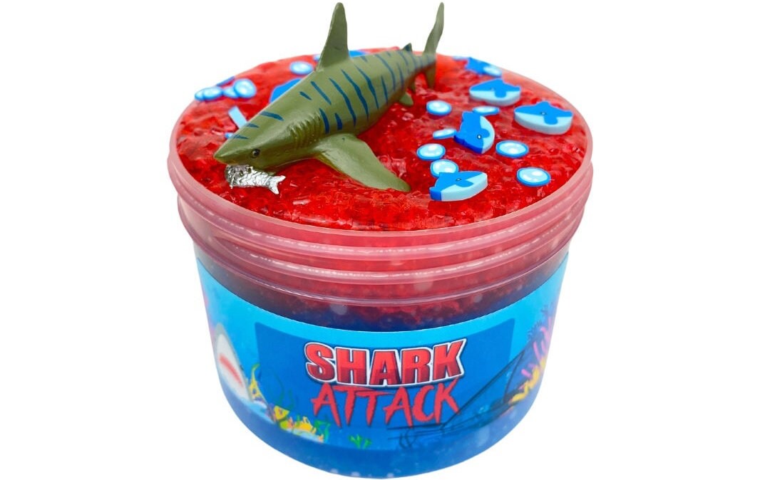 Shark Attack Slime Sugar Scrub Slime Under the Sea Collection Clear ...