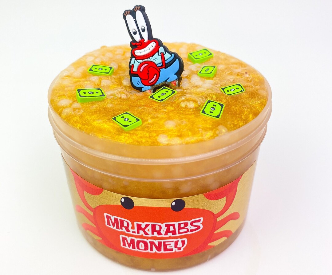 Mr.krabs Money Slime Crunchy Slime Pigmented Gold Slime - Etsy