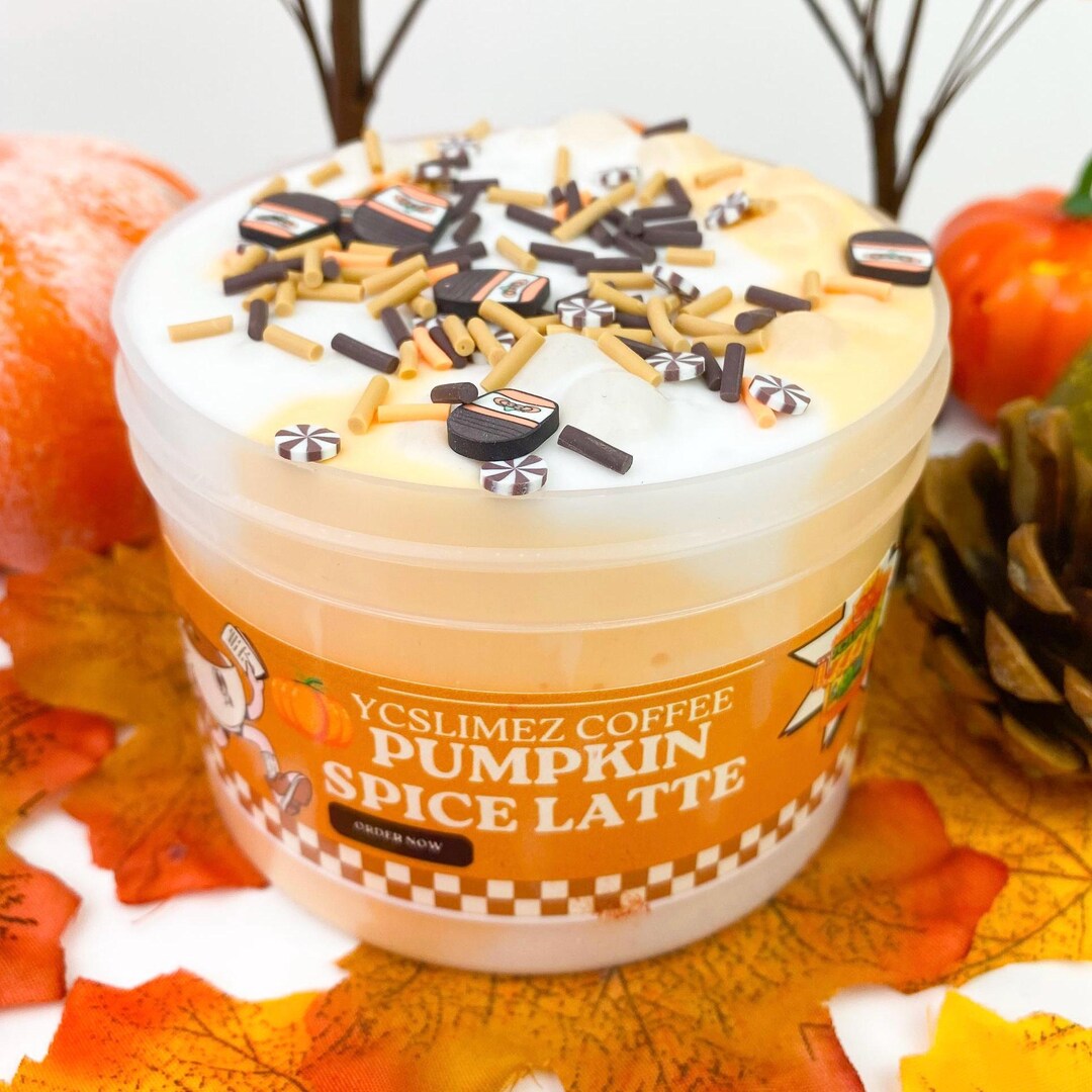 Pumpkin Spice Latte Slime Creamy Butter Slime Thanksgiving Fall ...