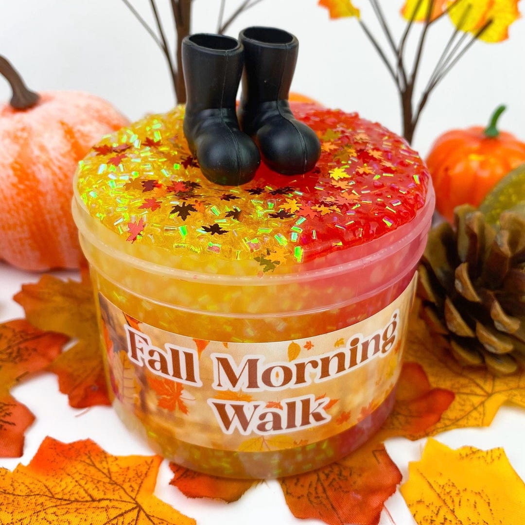 Fall Morning Walk Slime Crunchy Slime Thanksgiving Fall Collection ...