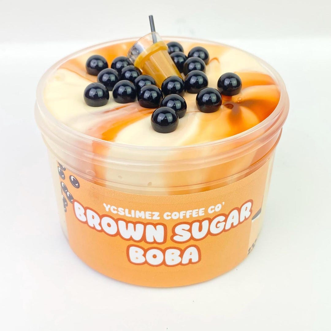 Brown Sugar Boba Slime Thick and Glossy Slime Boba Shop Slime Diy Slime ...