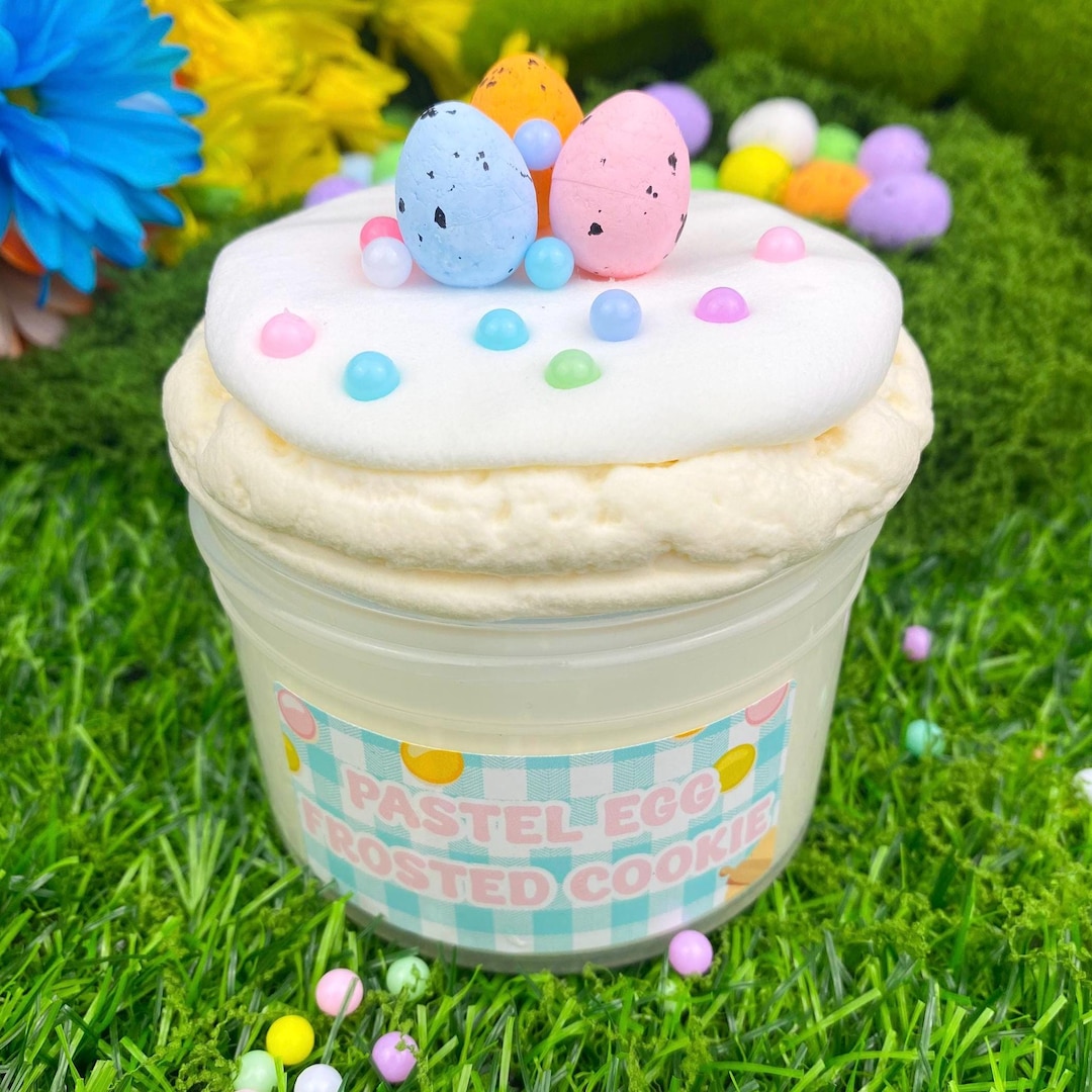 Pastel Frosted Cookie Slime | Diy Clay Slime | Easter | Diy - Etsy
