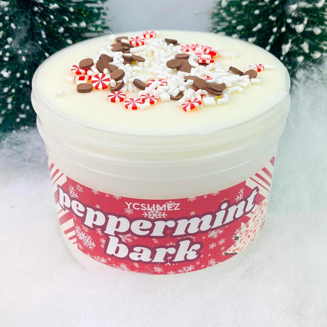 Peppermint Bark Slime Diy Clay Wax Slime Crunchy Slime Slay Slime Base ...