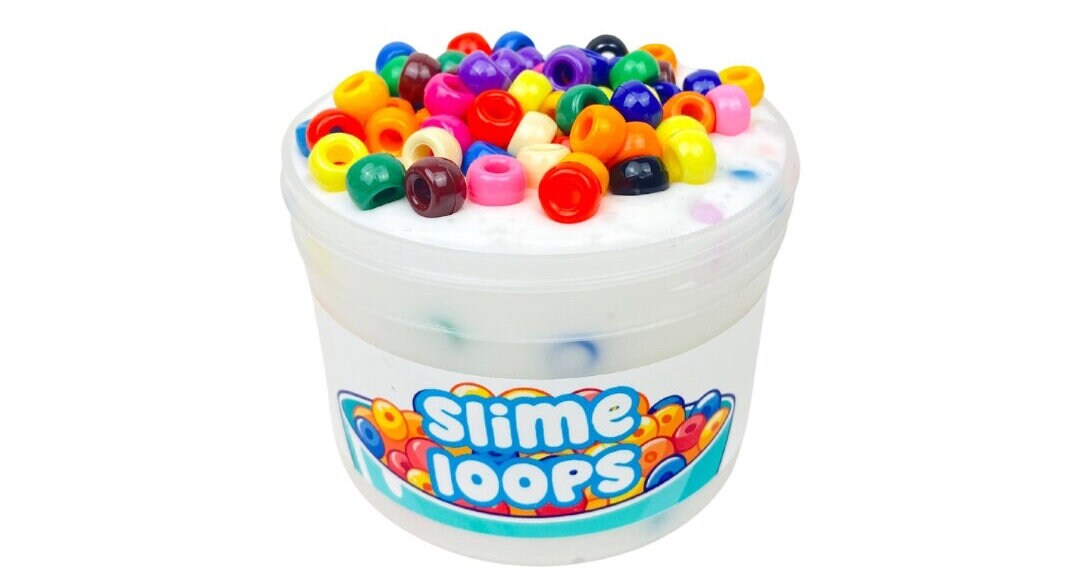 Slime Loops Cereal Slime | Pony Bead Slime | Crunchy Slime | Glossy ...