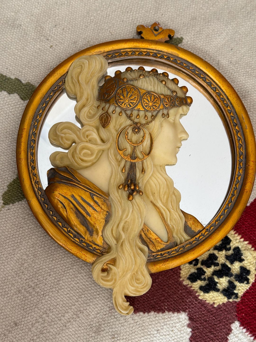 Vintage Alphonse Mucha Style Mirror - Art Deco - Etsy