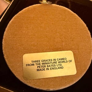 Three Graces in Cameo From the Miniature World of Peter Bates With ...