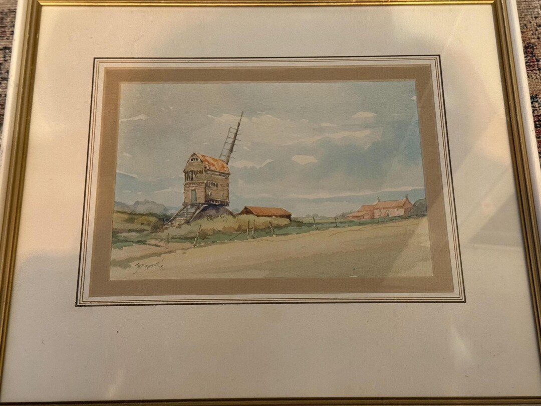 Vintage Jason Partner LSA Original Watercolor Painting Ruineo Mill ...