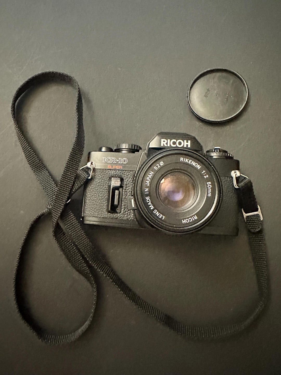 Ricoh Vintage KR-10 Super Vintage SLR Film Camera With Ricoh 1:2 50mm ...