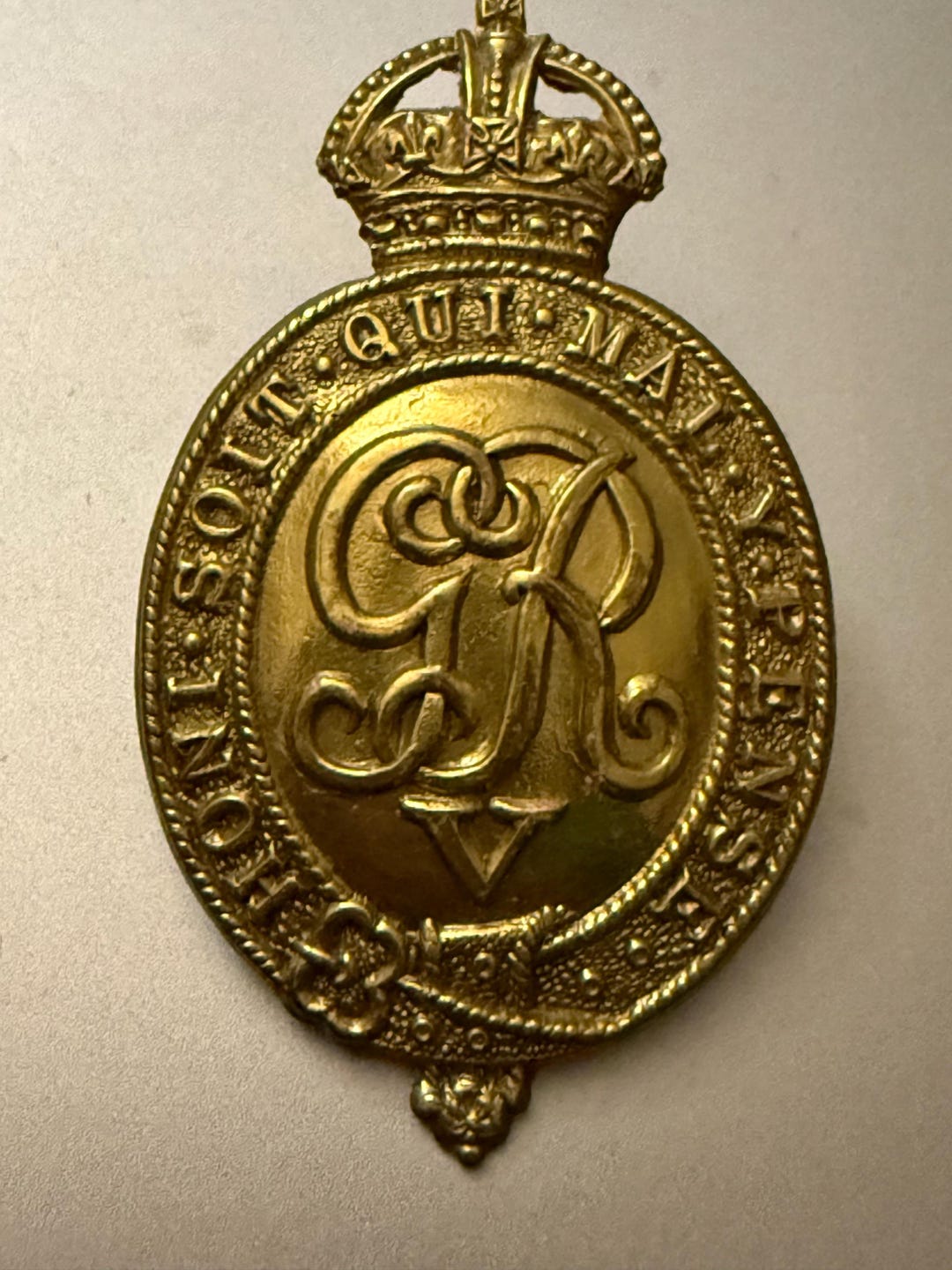 Vintage WW1 British Army Household Battalion Cap Badge Household ...