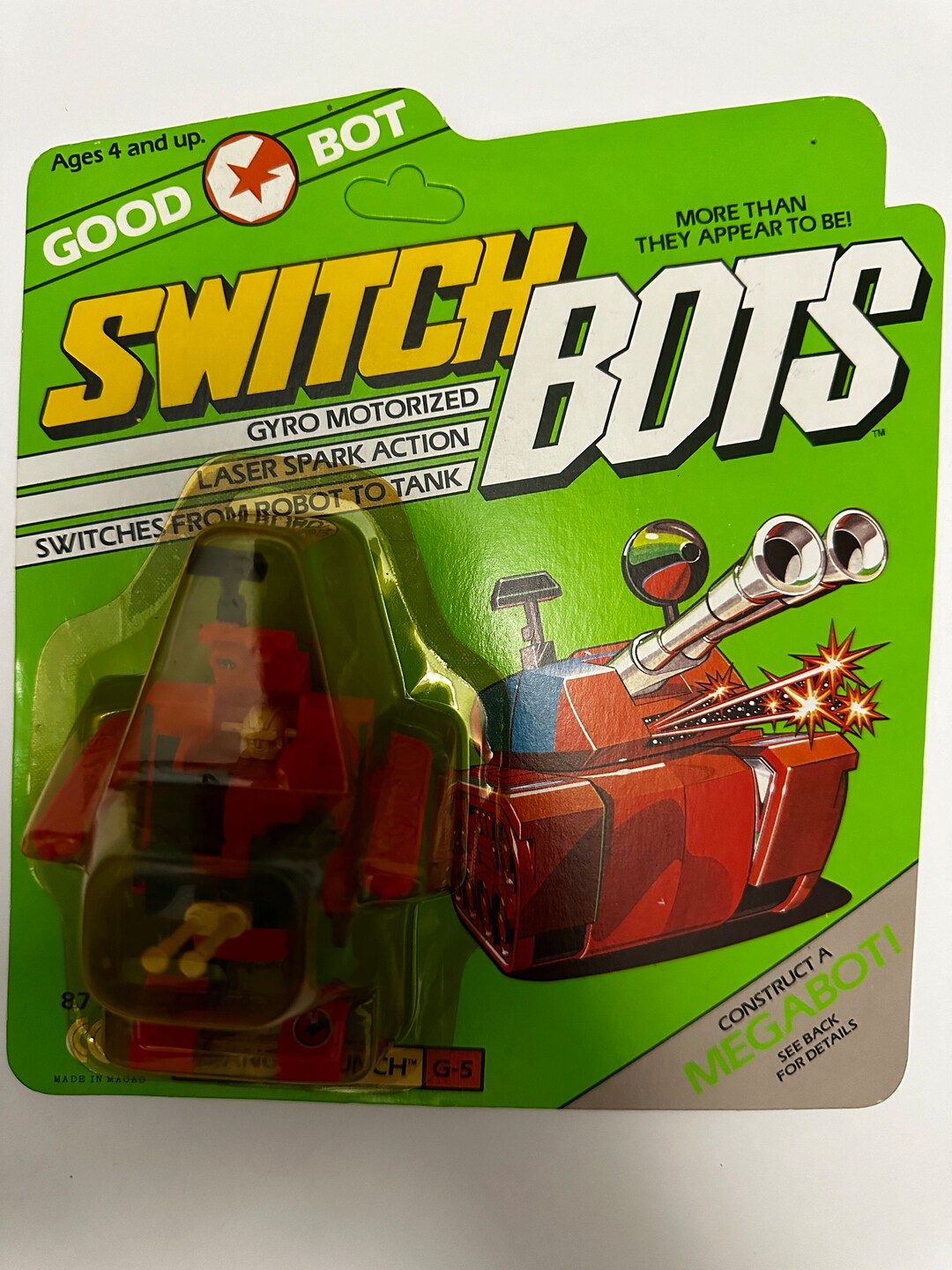 Switch Bots Vintage Transforming Robot Orange Crunch - CGL / LJN ...