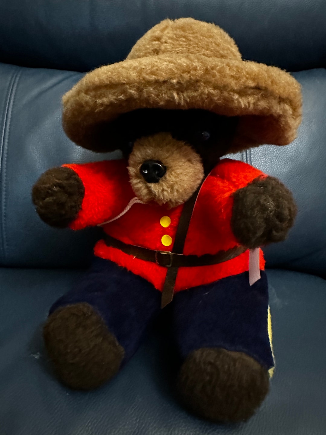 Vintage Mara Plush Canadian Mountie Bear 15” Made in Canada - Etsy