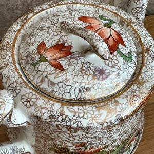 Phoenix Ware Vintage Asian Style Pattern Porcelain Small Teapot - Etsy