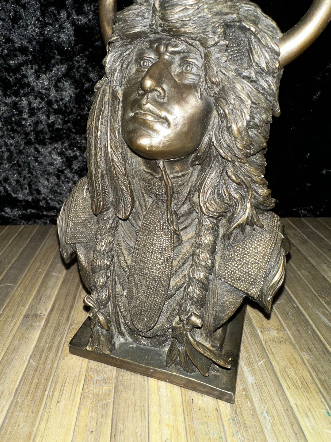 Veronese Vintage Native American Bust With Flaw, Model 53632 Figurine ...