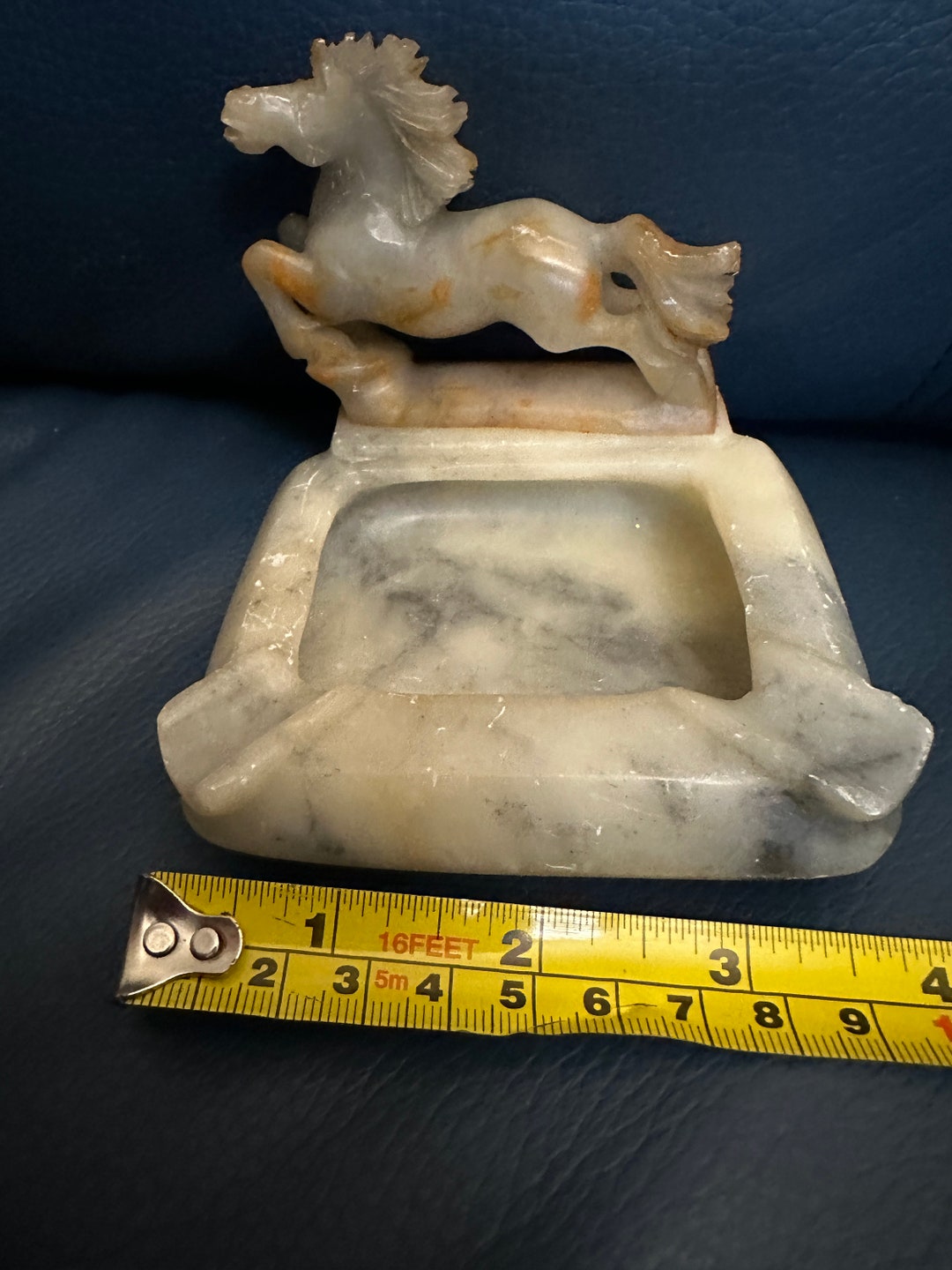 Vintage Cigarette Ashtray - Horse / Stallion Design - Soapstone ? - Etsy