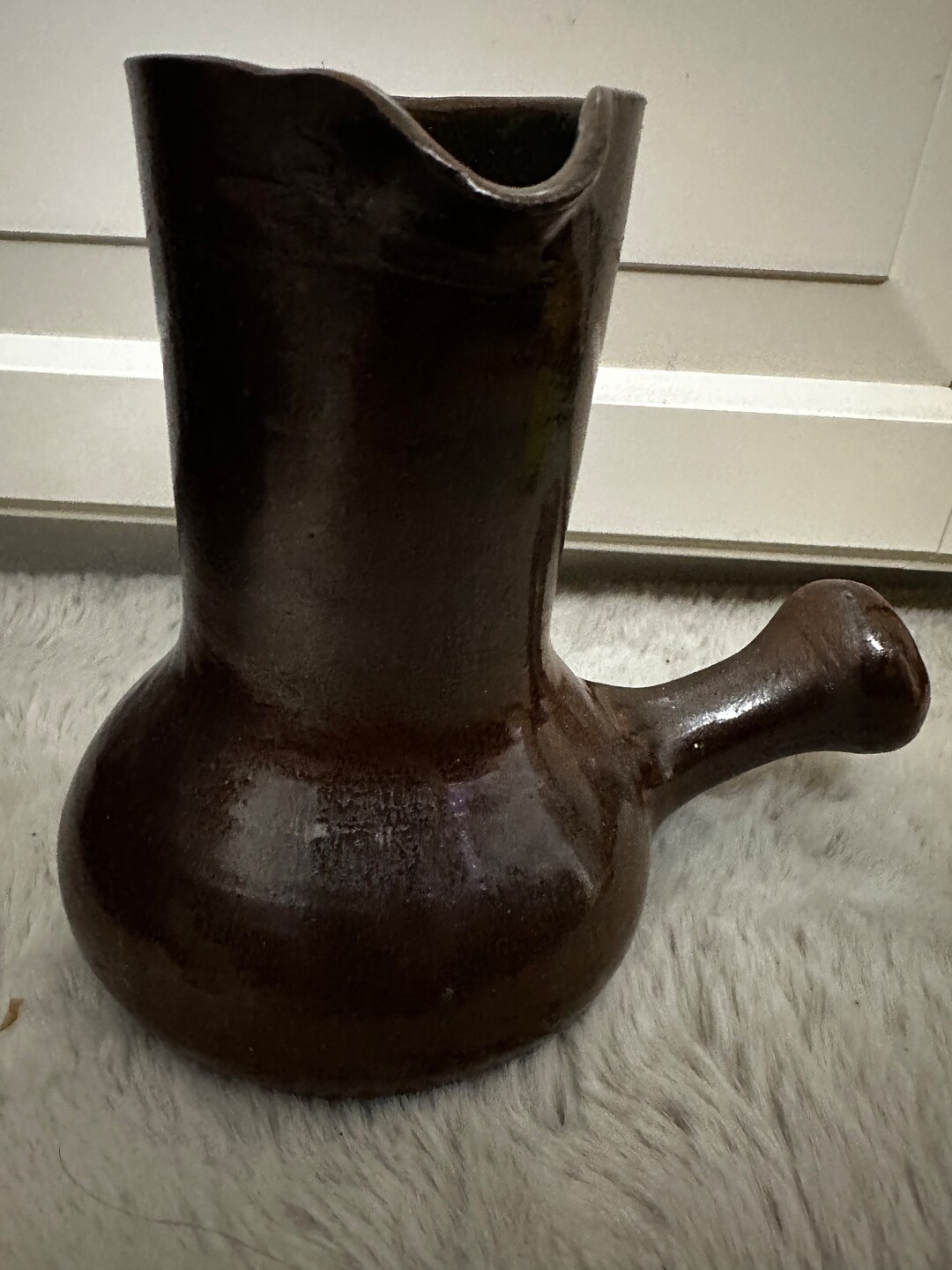 Vintage Stoneware / Pottery Brown Poring Jug Pitcher - Etsy