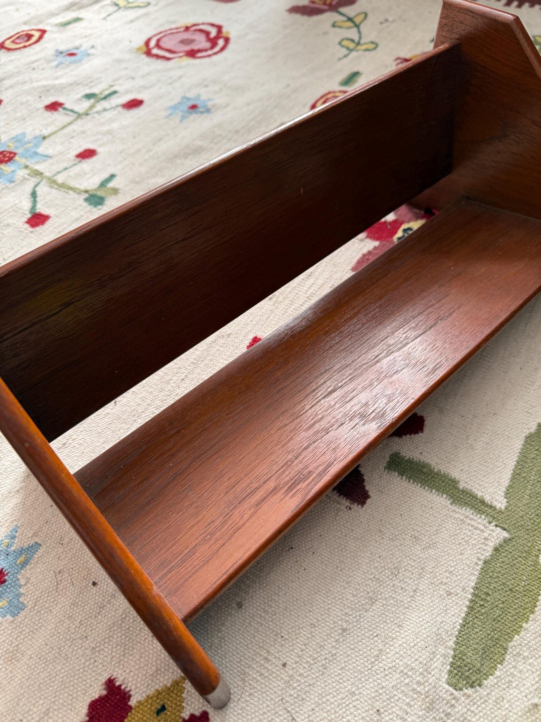 Vintage Book Stand / Bookstand Display - Wooden Mid Century Modern ...