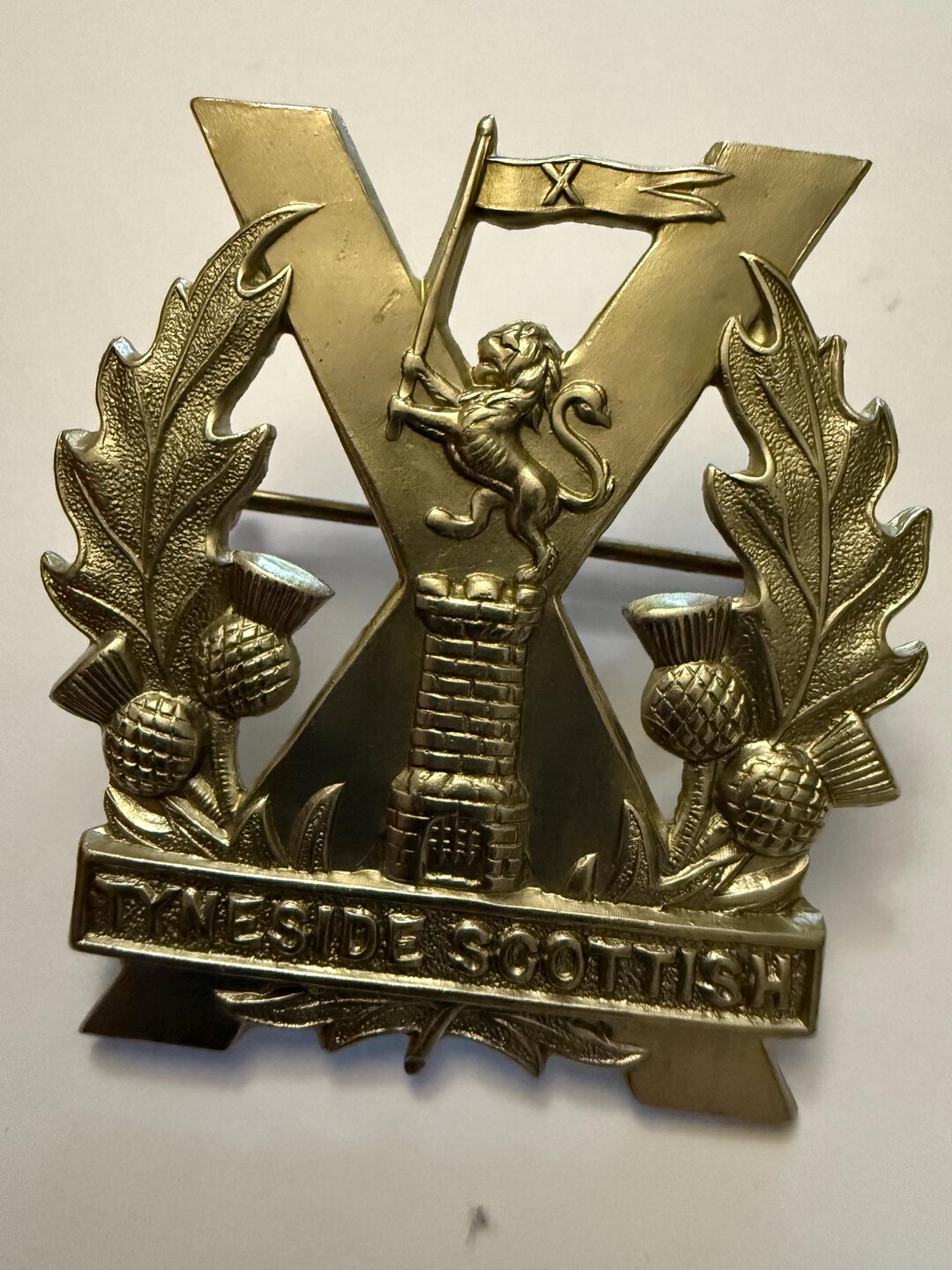 Vintage Tyneside Scottish Third Pattern Cap Badge - British Military ...