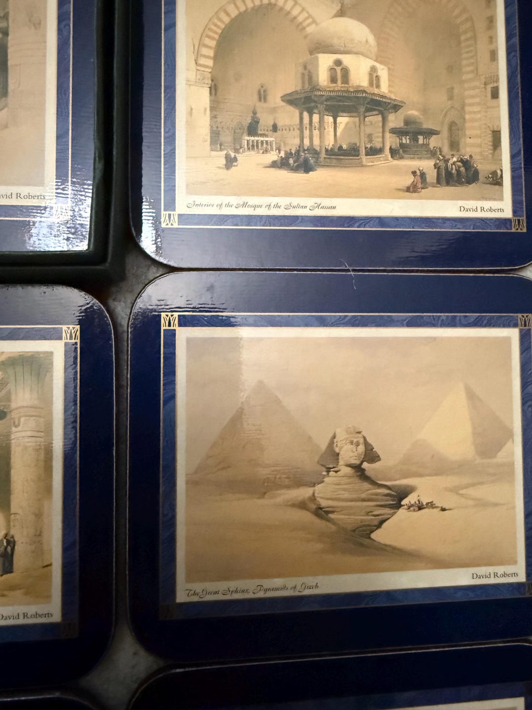 Vintage Coasters - David Robert’s Nubia Egypt Prints - Jason’s Coasters ...