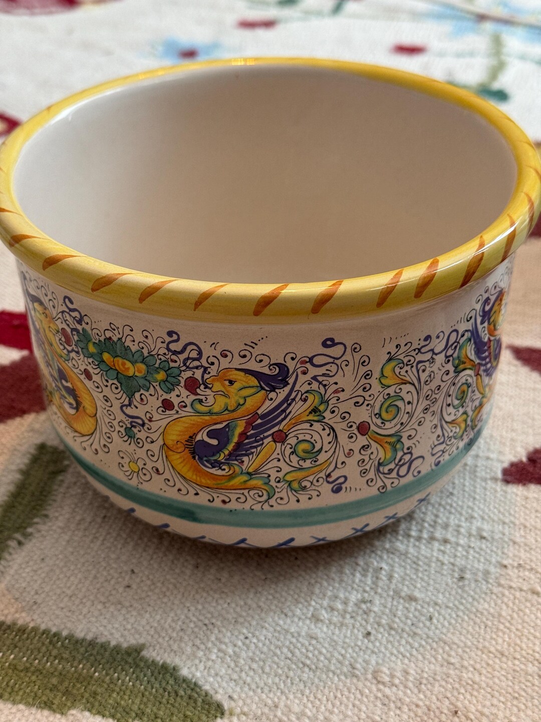 Vintage Deruta Pottery Dip-a-mano, Raffaellesco Bowl, Made in Italy ...
