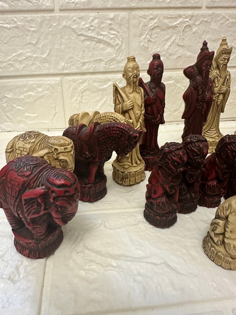 Vintage Mandarin Themed Chess Set - Made in Wales by Classique - Etsy