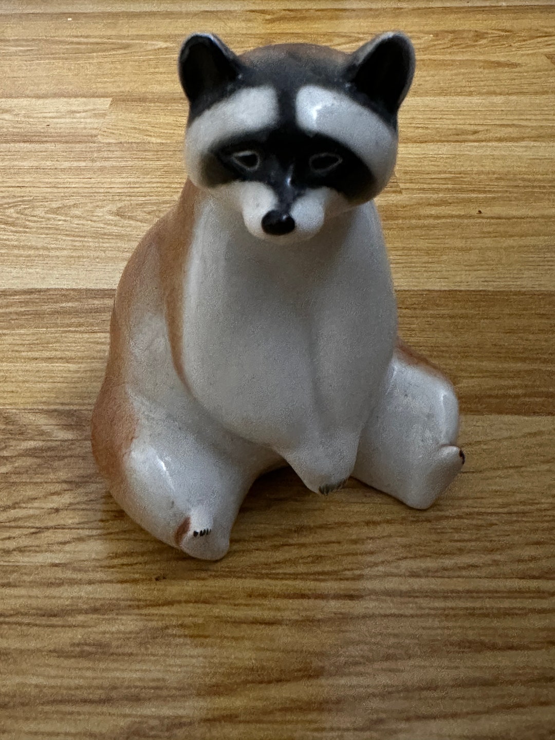 Vintage Lomonosov Ceramic Raccoon, USSR, Russia, 10cm Animal Porcelain ...