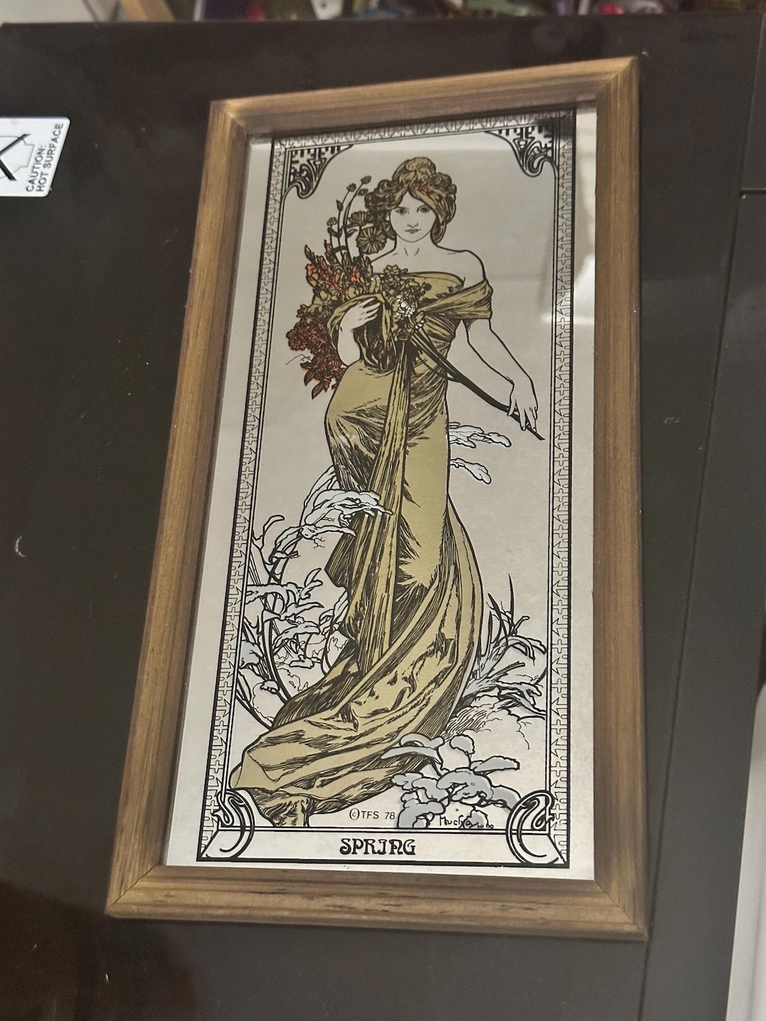 Alphonse Mucha Vintage Mirror spring Seasons Small Wall Display Art ...