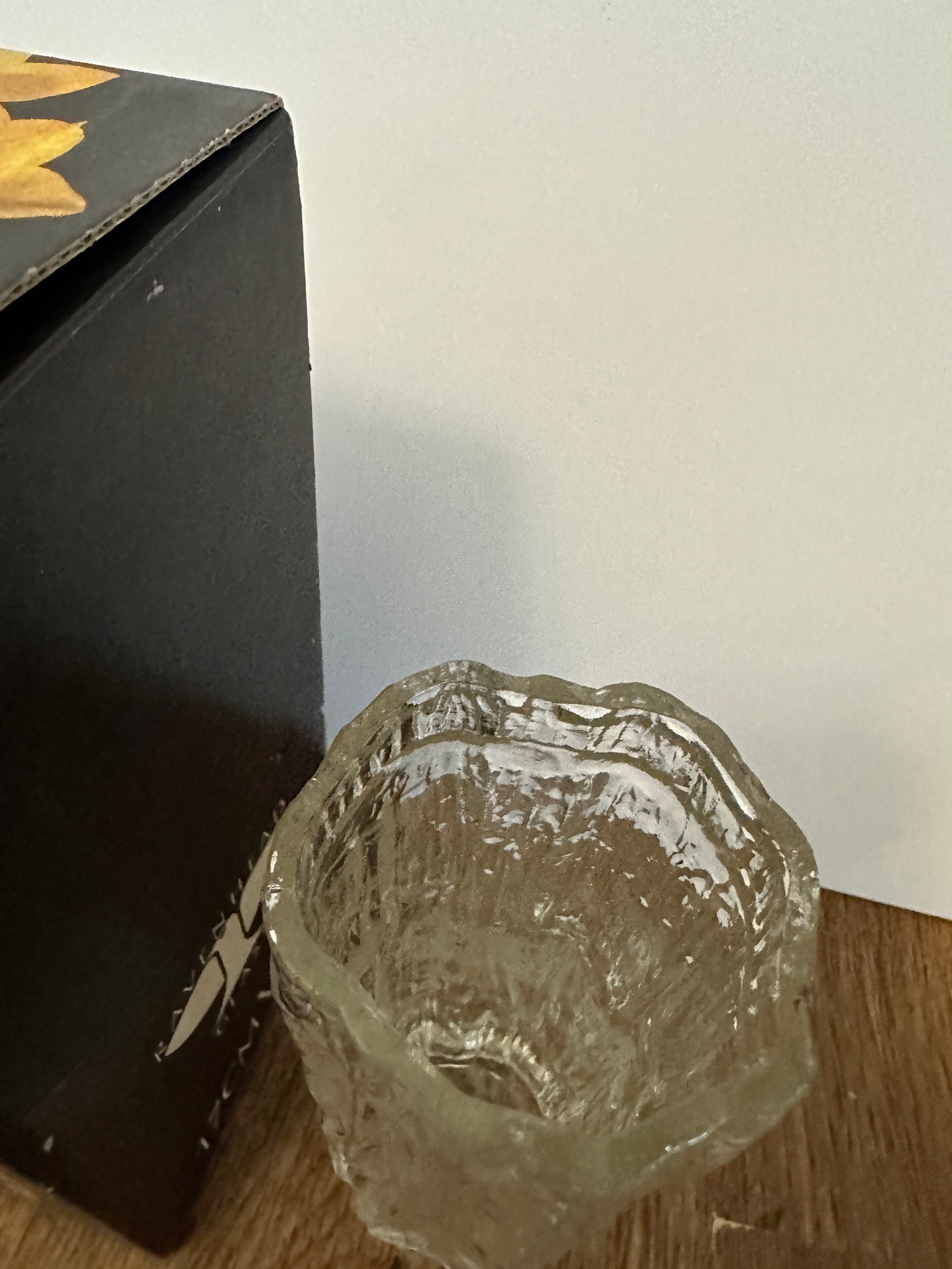 Ravenhead Glass Vase With Vintage Box 17cm - Etsy UK