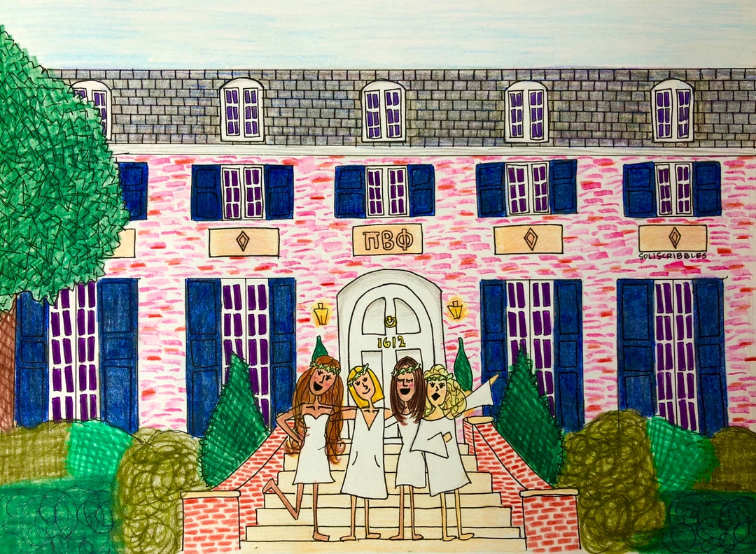 KU Pi Phi - 5x7 Print - Etsy