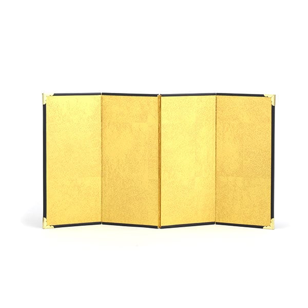 Gold Folding Screen four-fold 34wx18hcm - Etsy