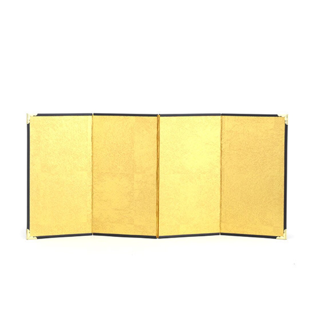 Gold Folding Screen (four-fold) 40(w)x18(h)cm - Etsy