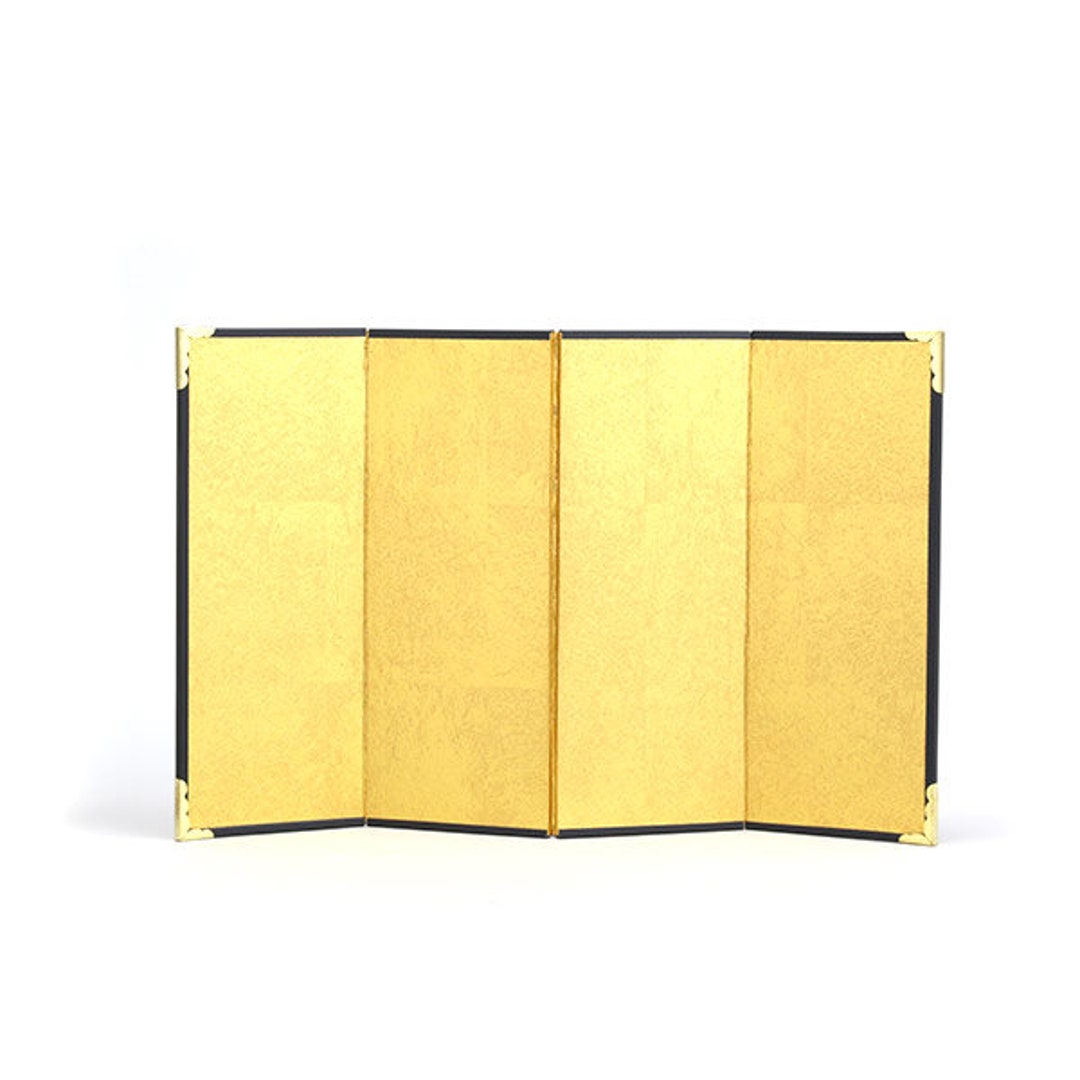 Gold Folding Screen (four-fold) 34(w)x21(h)cm - Etsy