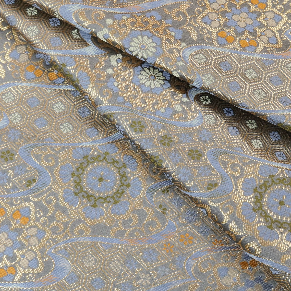 金らん Japanese Traditional Woven Fabric kinran - Etsy
