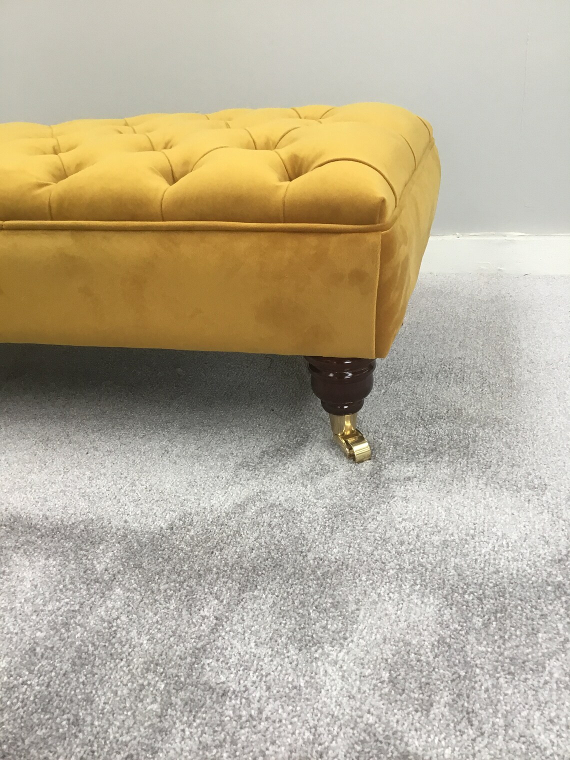 Large Bespoke Ottoman Footstool Coffee Table Plush Velvet - Etsy UK