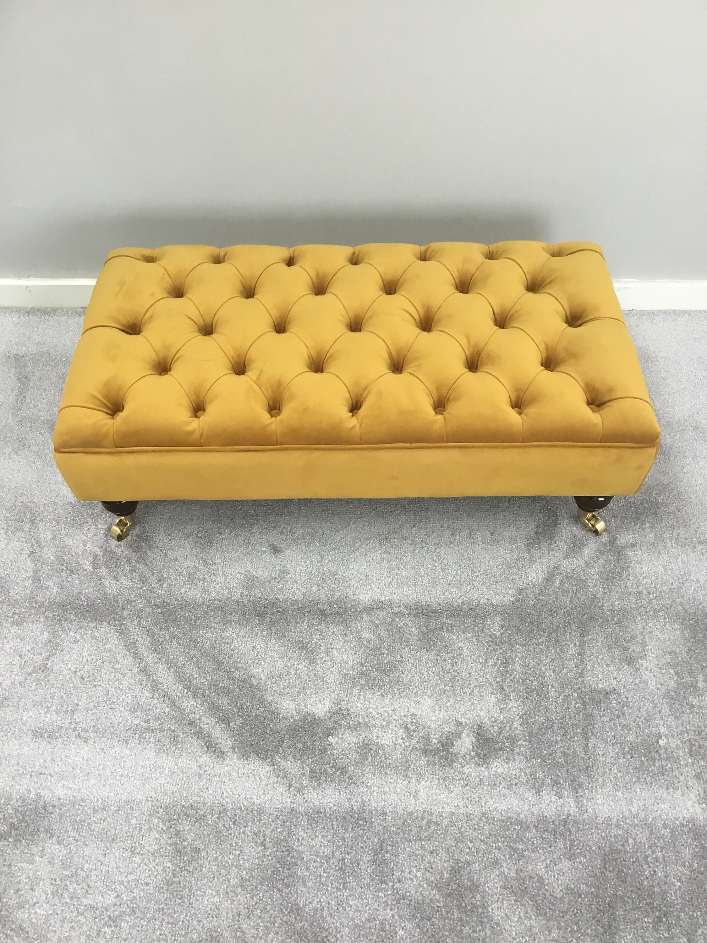 Large Bespoke Ottoman Footstool Coffee Table Plush Velvet | Etsy