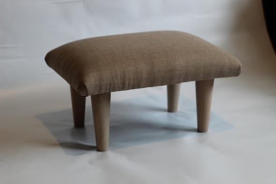 Small Buttoned Footstool Pouffe Colorado Oatmeal Mini Stool Foot Rest Under Desk Foot Rest Small Ottoman Various Colours Etsy