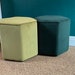 Geometric Hexagon Footstool Velvet Vanity Seat Fabric Stool - Etsy UK