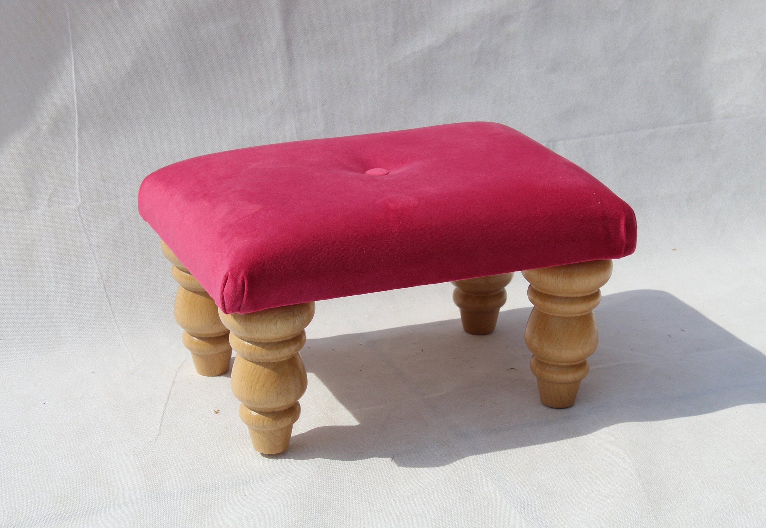 Small pink footstool store