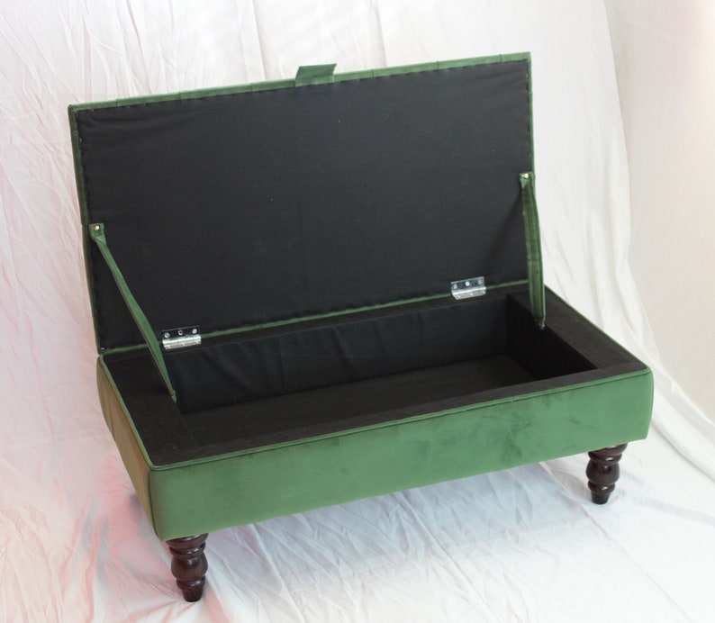 Large Bespoke Ottoman Footstool Coffee Table Plush Velvet | Etsy