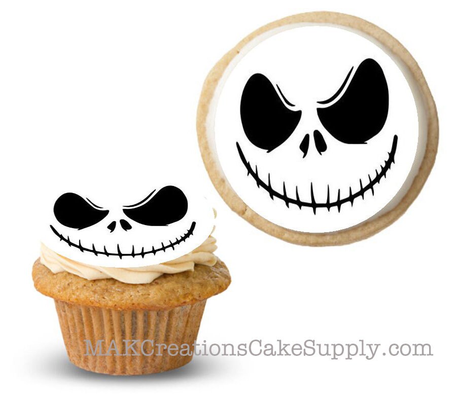 Skeleton & Bow Tie Wafer Paper Combo Decorating Sets Cake | Etsy España